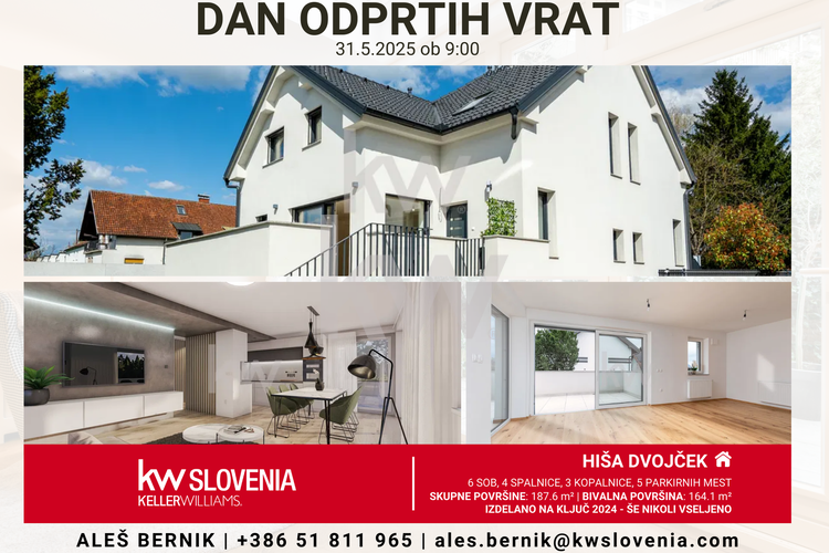 Prodaja, Hiša, Dvojček, Ljubljana, Moste-Polje, Novo Polje, 187.6 m2